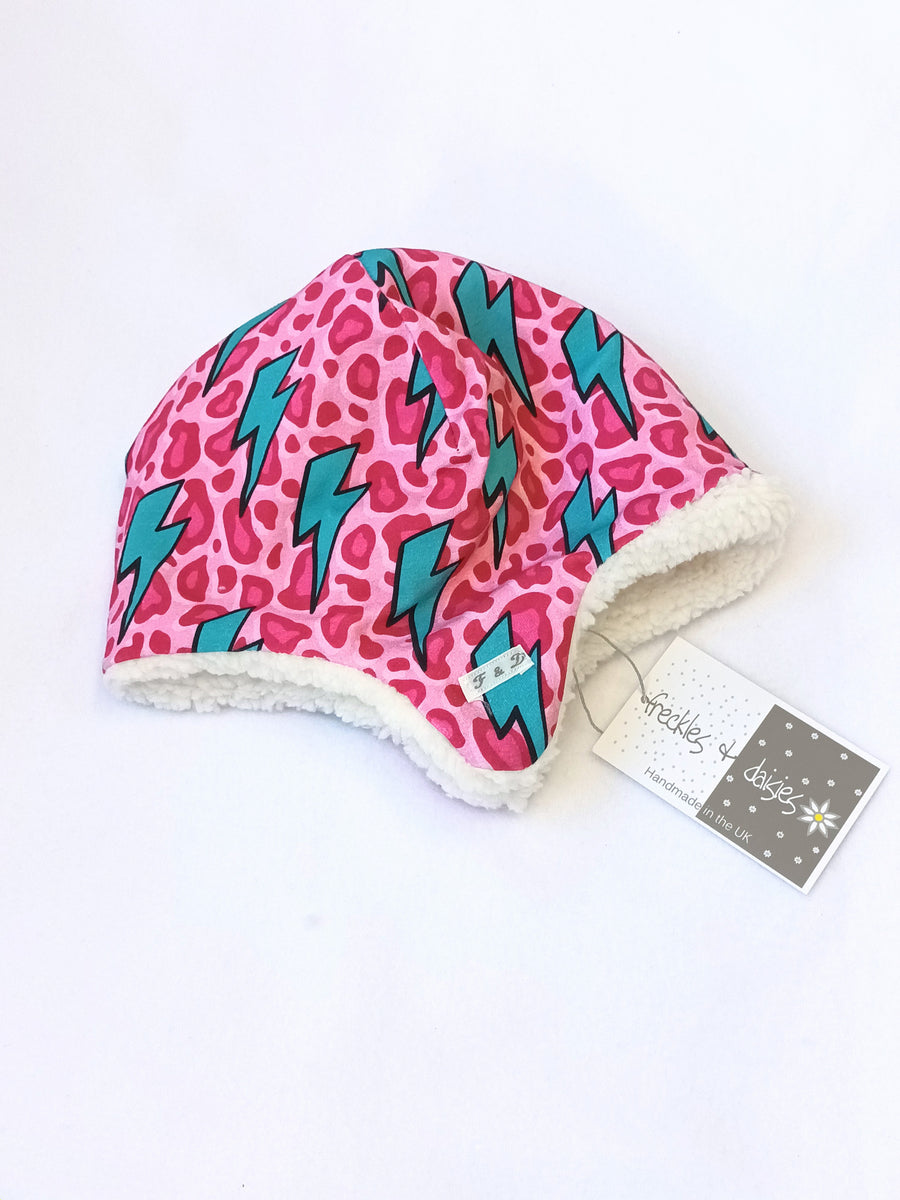Ziggy Bolt Pink Trapper Hat – Freckles and daisies