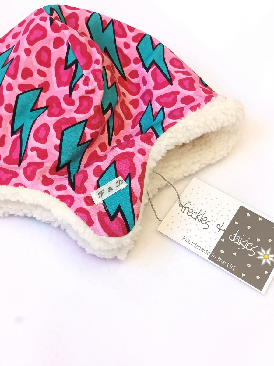 Ziggy Bolt Pink Trapper Hat – Freckles and daisies